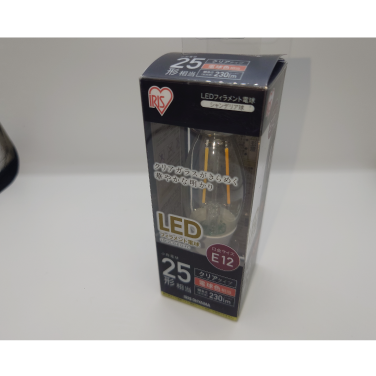 【在庫限り品】LEDフィラメント電球 メーカー:アイリス 型式:LDC2L-G-E12-FC - 電設資材・電線・ケーブル ネット通販 Watanabe
